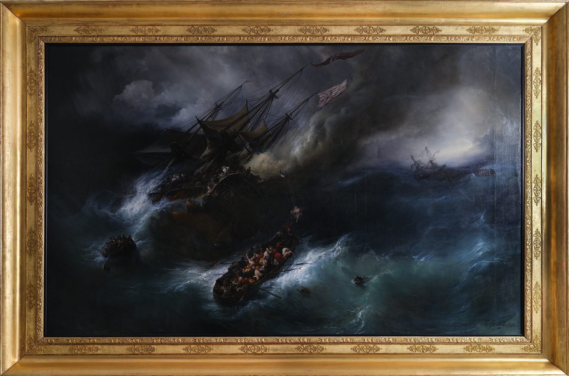 Incendie du Kent, 1825 | Musée national de la Marine de Paris