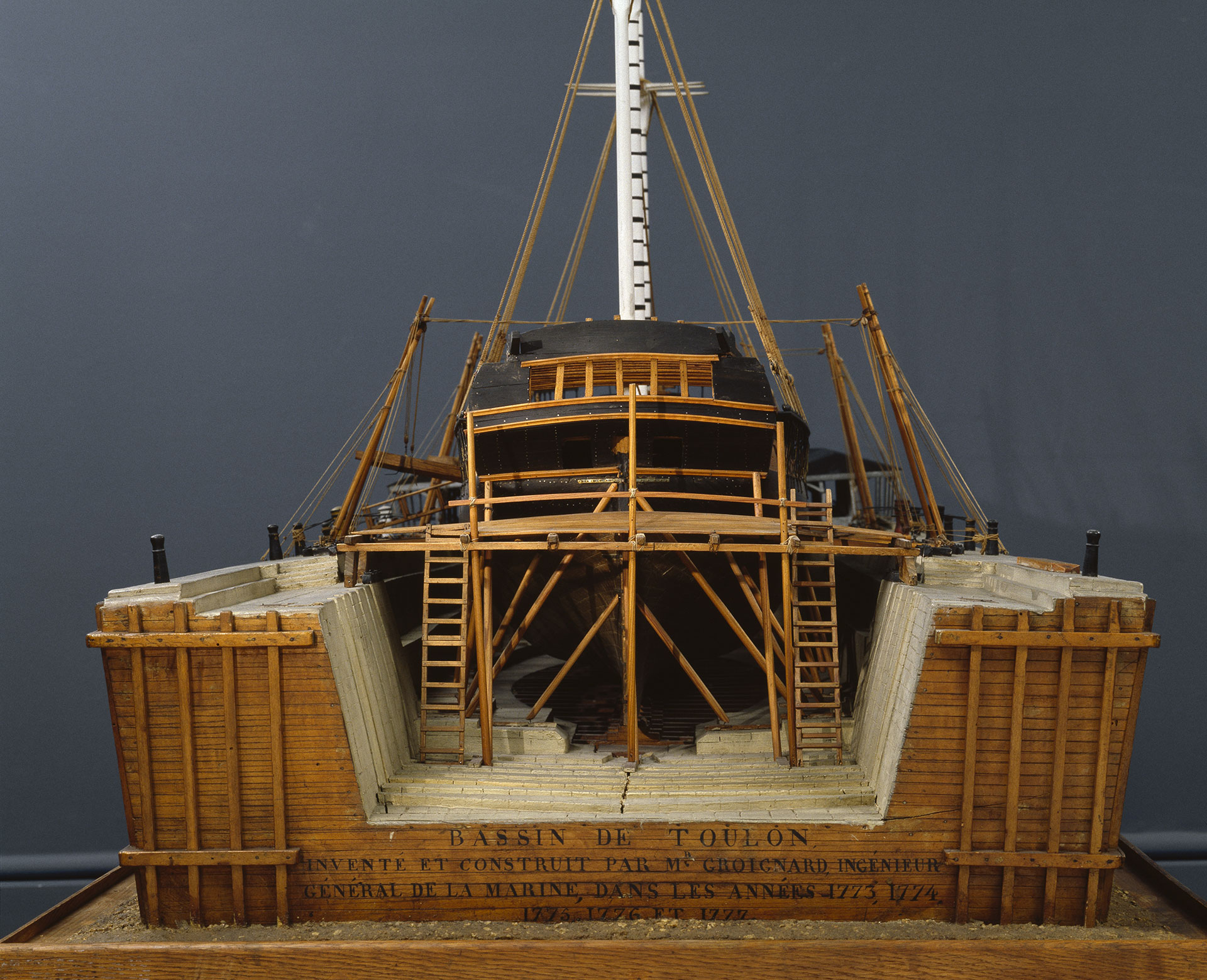 Dry dock no.1 in Toulon (1774-1778) | Musée national de la Marine