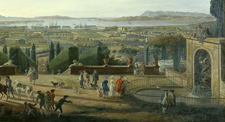 Vue de la ville et de la rade de Toulon d’après Joseph Vernet
